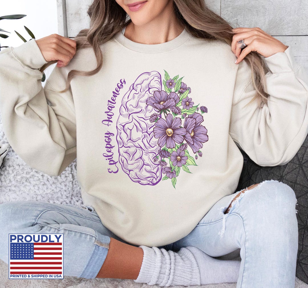 Epilepsy Awareness Sweatshirt,mental Health Hoodie,women's ...