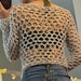 Crochet Open Front Mesh Cover up Sweater - Etsy