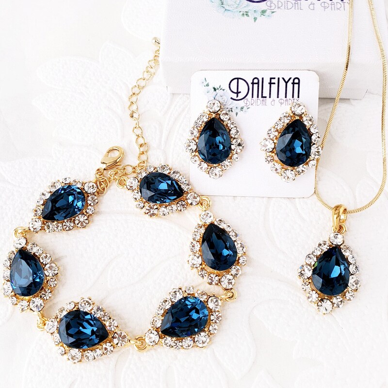 Navy Blue Jewelry - Etsy