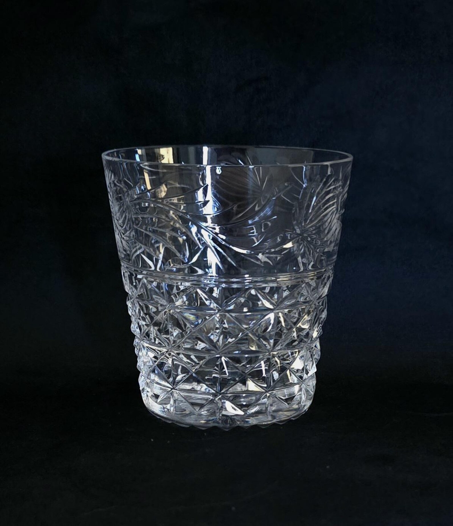Stuart Crystal Mansfield Whiskey Glass Rocks Glass 3 1/4" (83mm) Signed ...
