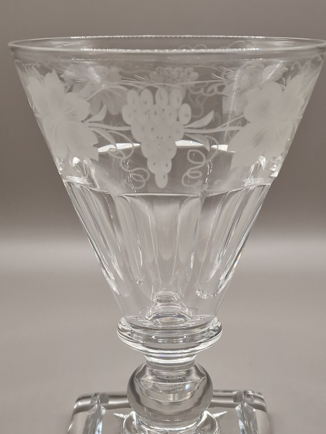 Stuart Crystal Art Deco Conical Wine Goblet Lemon Squeezer Foot 4 3/4 ...