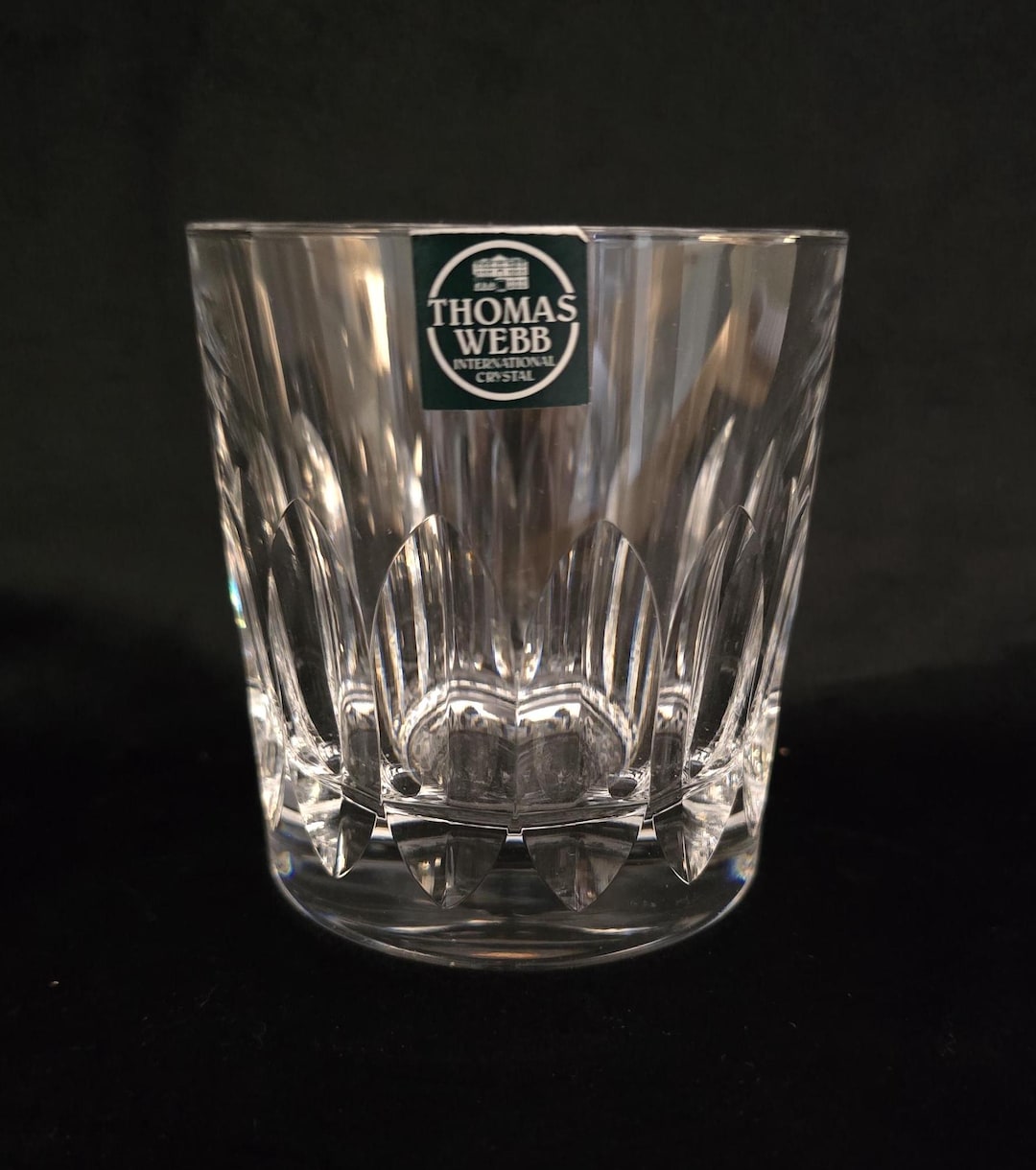 Thomas Webb Crystal Cleopatra Whiskey Glass 3 1/2" (90mm) New 1st ...