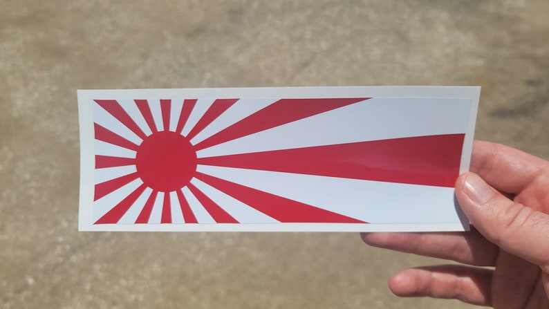 Rising Sun Flag / Japan Navy Flag Vinyl Slap Sticker Decal - Etsy