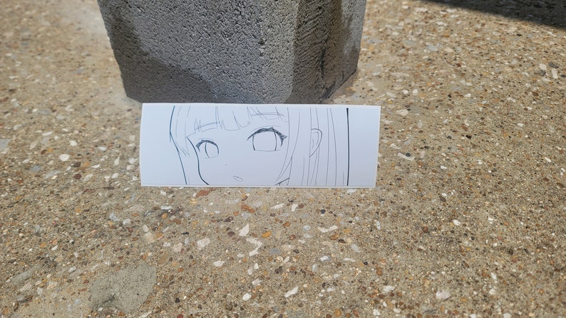 Kawaii Anime Loli Waifu Peeker Vinyl Slap Sticker Decal - Etsy