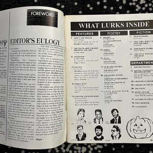 VERY RARE** Bloodlines: the Vampire Fanzine Volume #2 Issue #6 - Oct ...