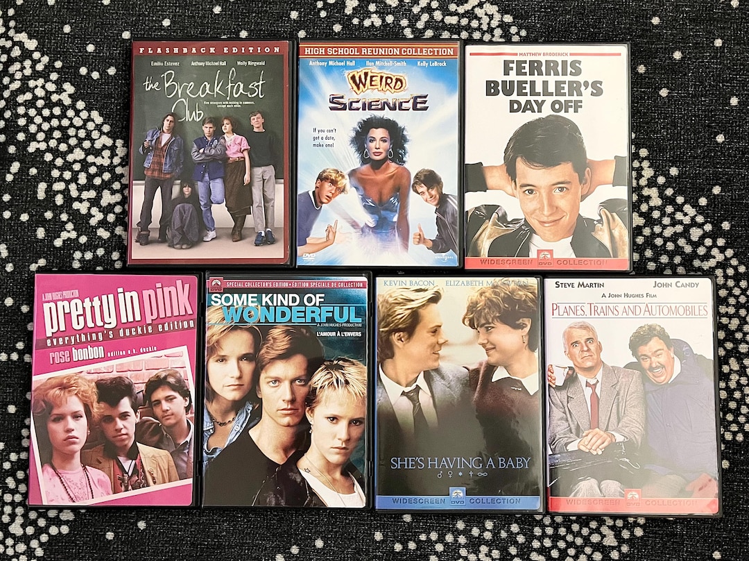 John Hughes '80s Movies Lot of 7 Dvds Breakfast Club Pretty in Pink ...