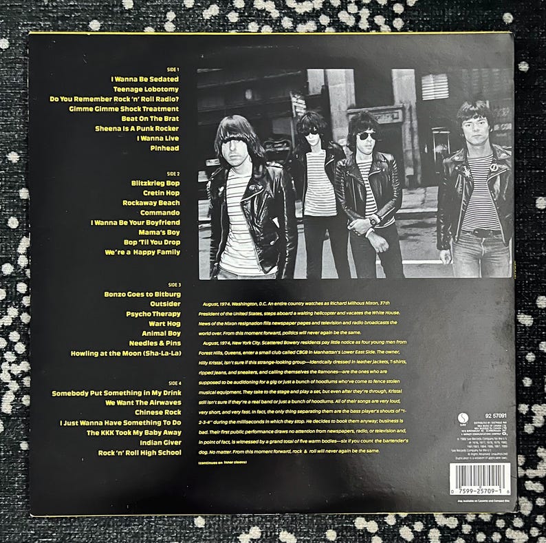 Ramones - Mania (1988) 2 X LP Vinyl Record Punk Rock Best Of - Etsy