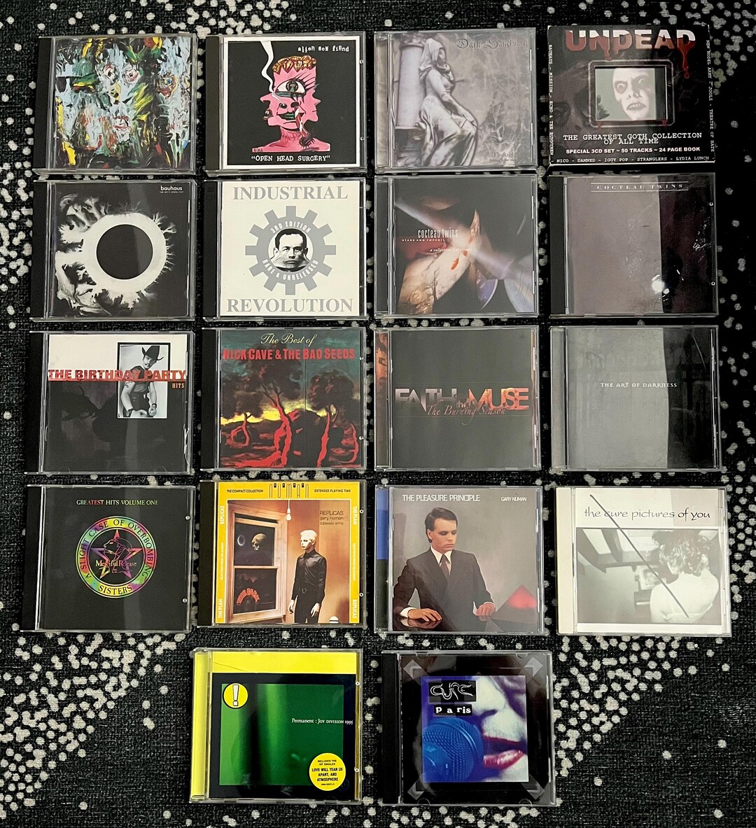 Lot of 18 Goth / Post-punk / Industrial Cds. Bauhaus, the Cure, Sisters ...