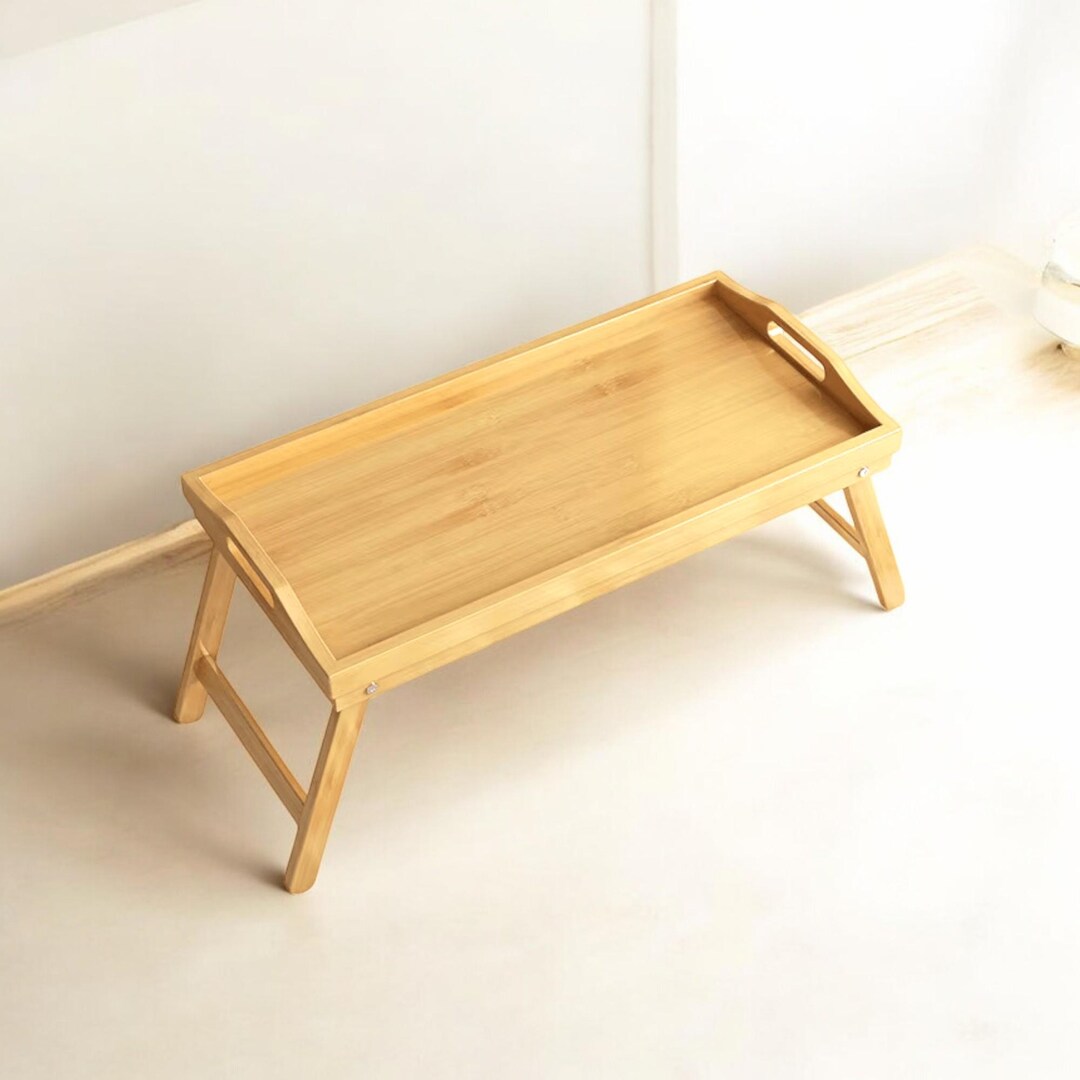 Wood Lap Desk, Adjustable Laptop Stand, Laptop Bed Tray, Portable ...