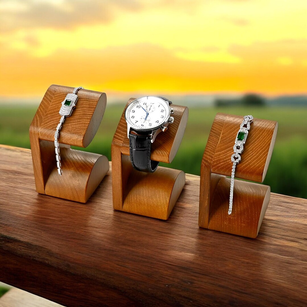 Wood Watch Stand for Men Watch Holder Jewelry Display Organizer ...
