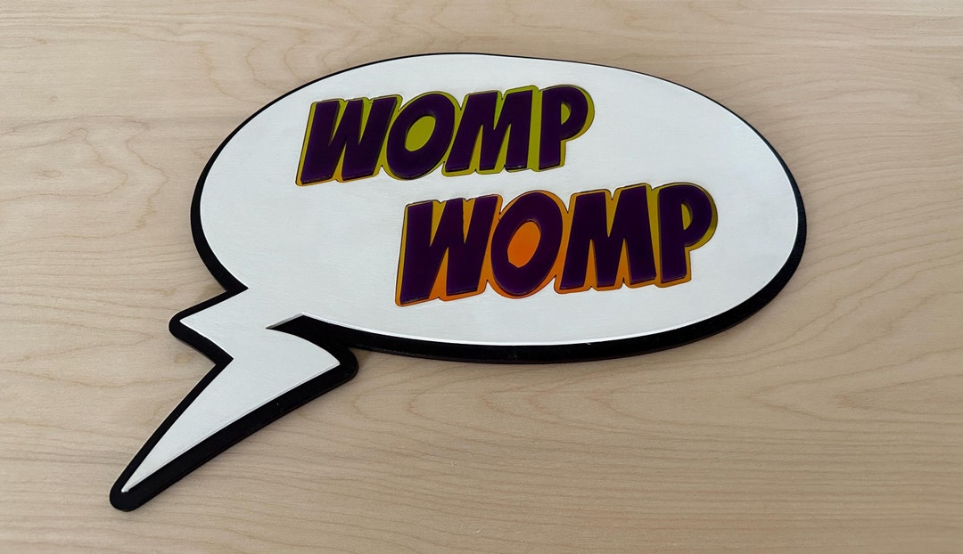 Personalized Comic Word Bubble Sign - Wood and Acrylic - Etsy
