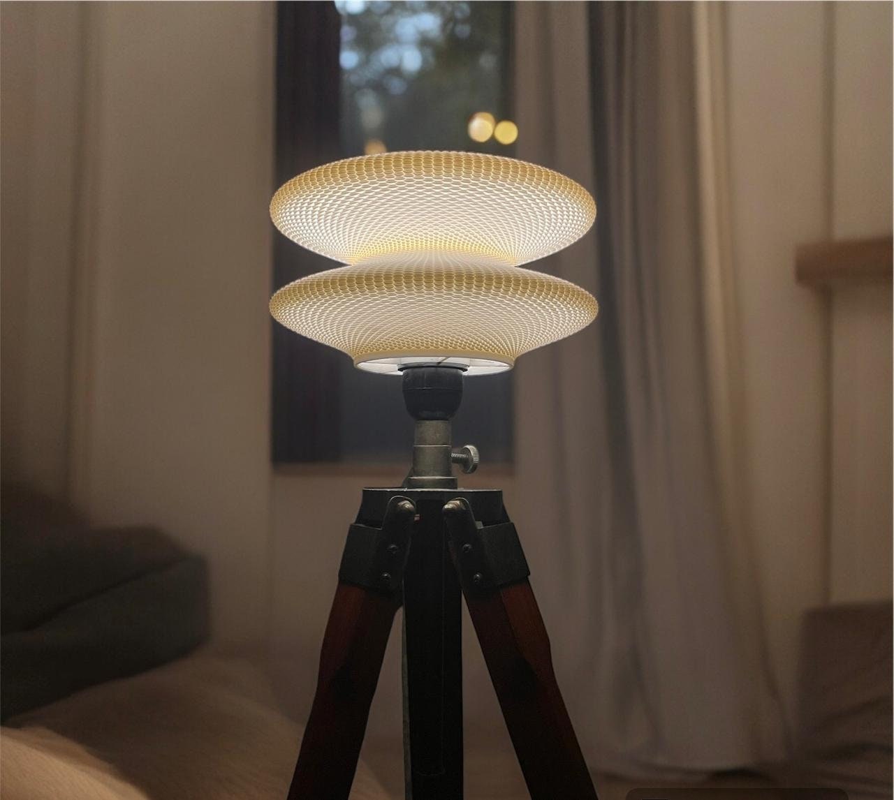 Parilamp - the 3D Printed Lamp Shade Emulates a Mesh or Woven Material ...