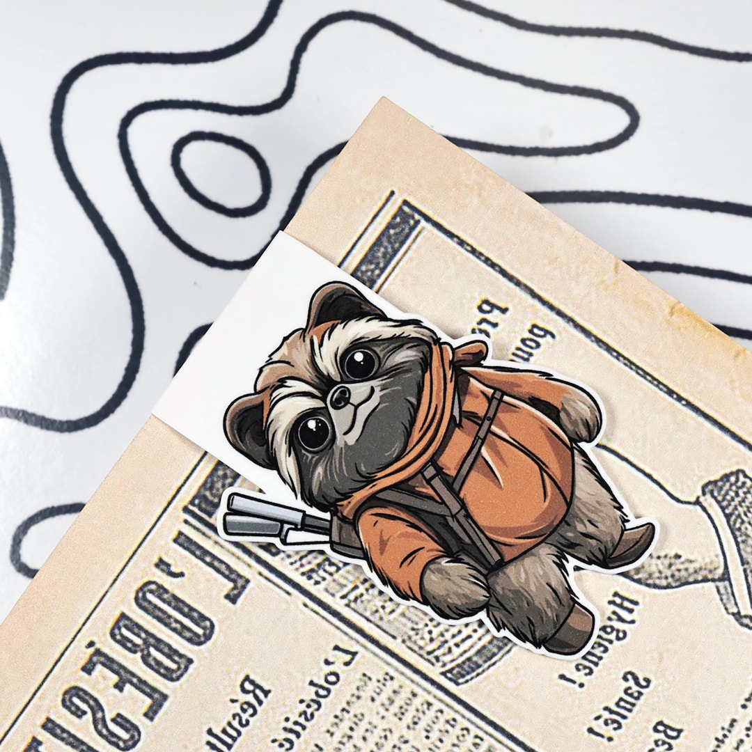 Chibi Furry Creature Magnetic Bookmark, Sci-fi Page Marker, Cute Book ...