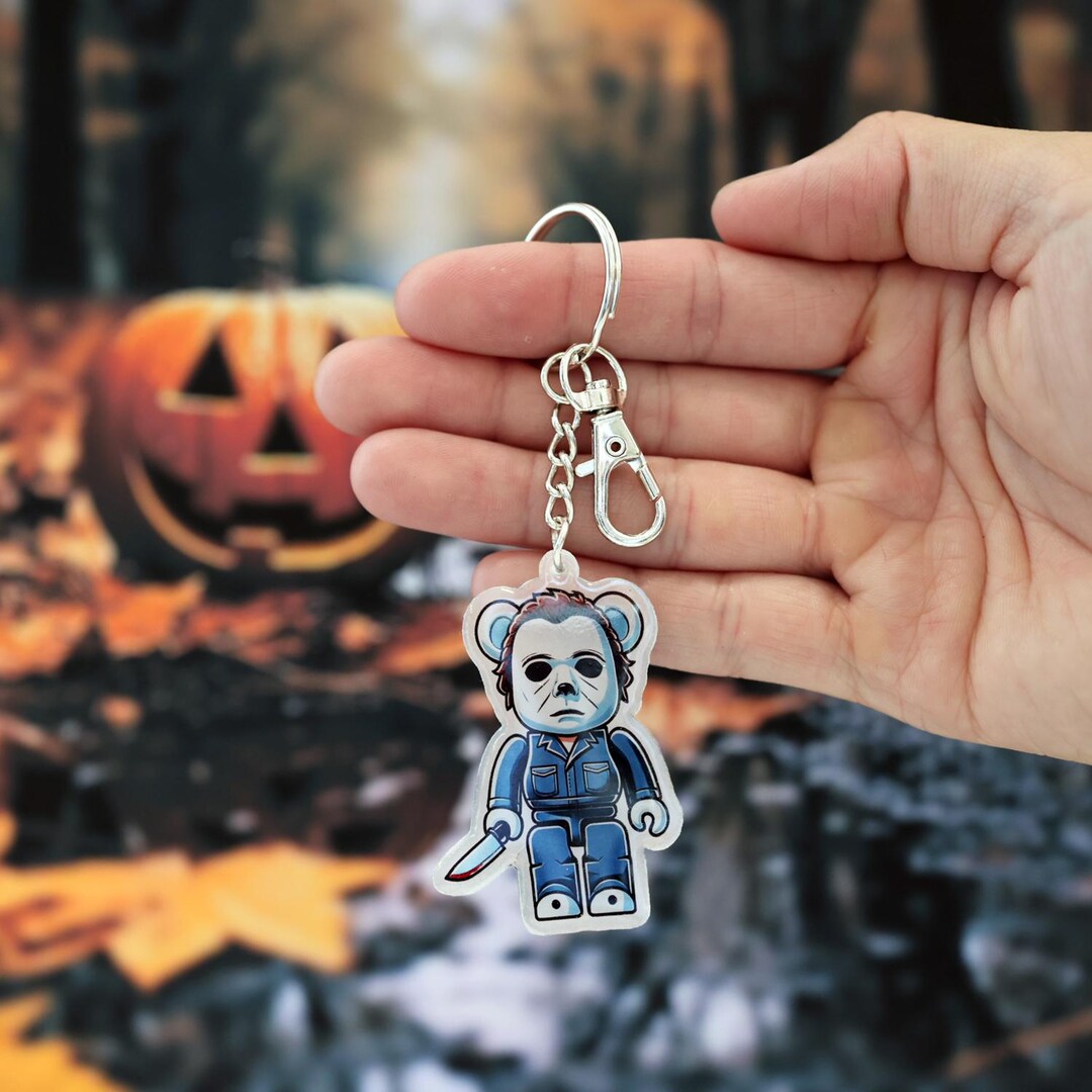Michael Myers Teddy Berbrick Inspired Horror Icon Keychain 2 ...