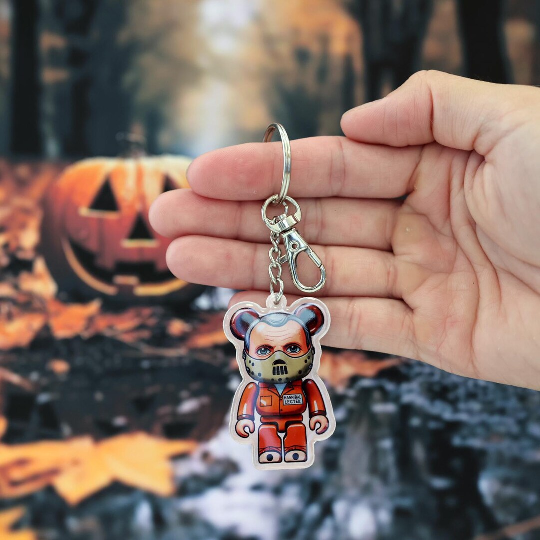 Hannibal Teddy Berbrick Inspired Horror Icon Keychain 2 Collectible ...