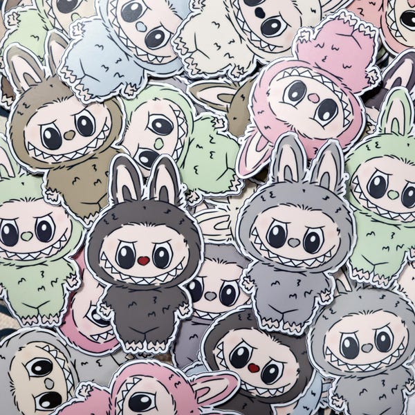 Labubu Stickers - Etsy