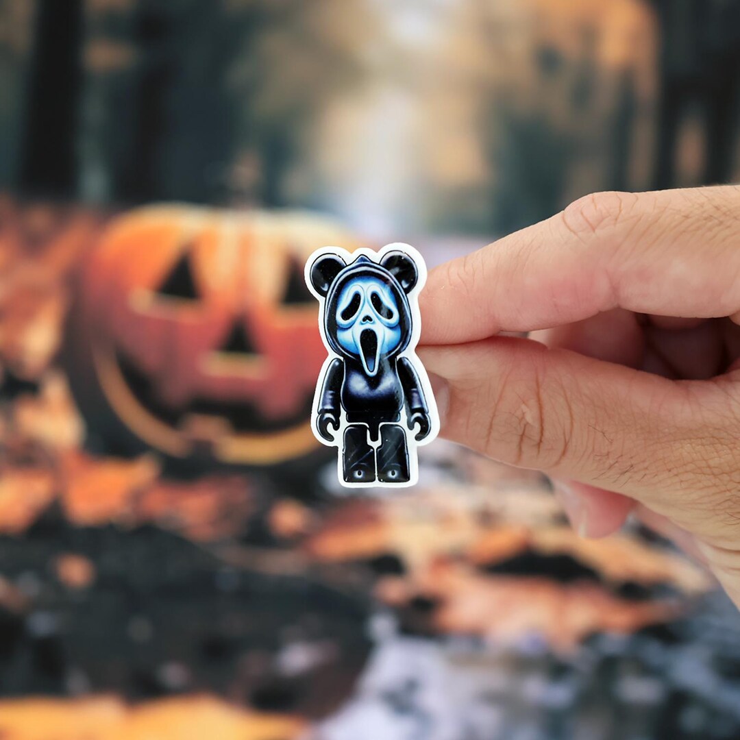 Ghostface Teddy Berbrick Inspired Horror Icon Pins Halloween Gift ...
