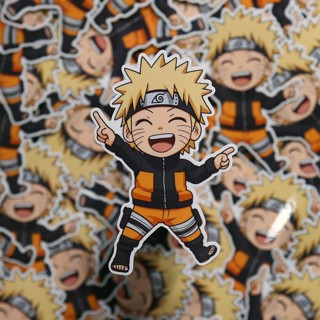 Anime Shinobi Hero Sticker, Custom Anime Decal, Handmade Otaku Gift ...