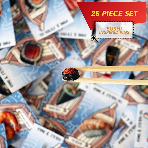 Sushi Pin - Etsy