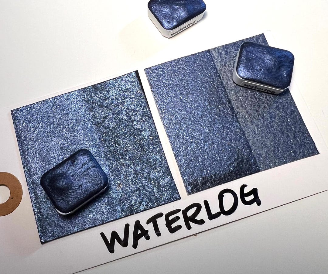 WATERLOG Quarter Pan Metallic Watercolor Paint LE Vegan Binder - Etsy