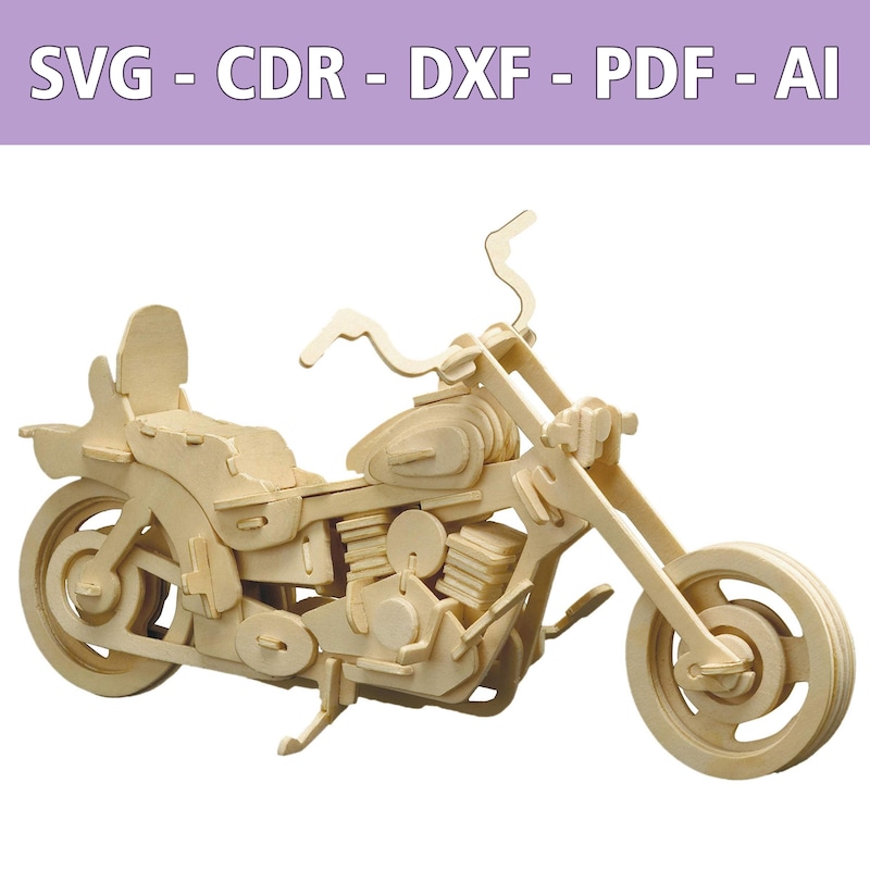 Motorcycle Puzzle - Etsy