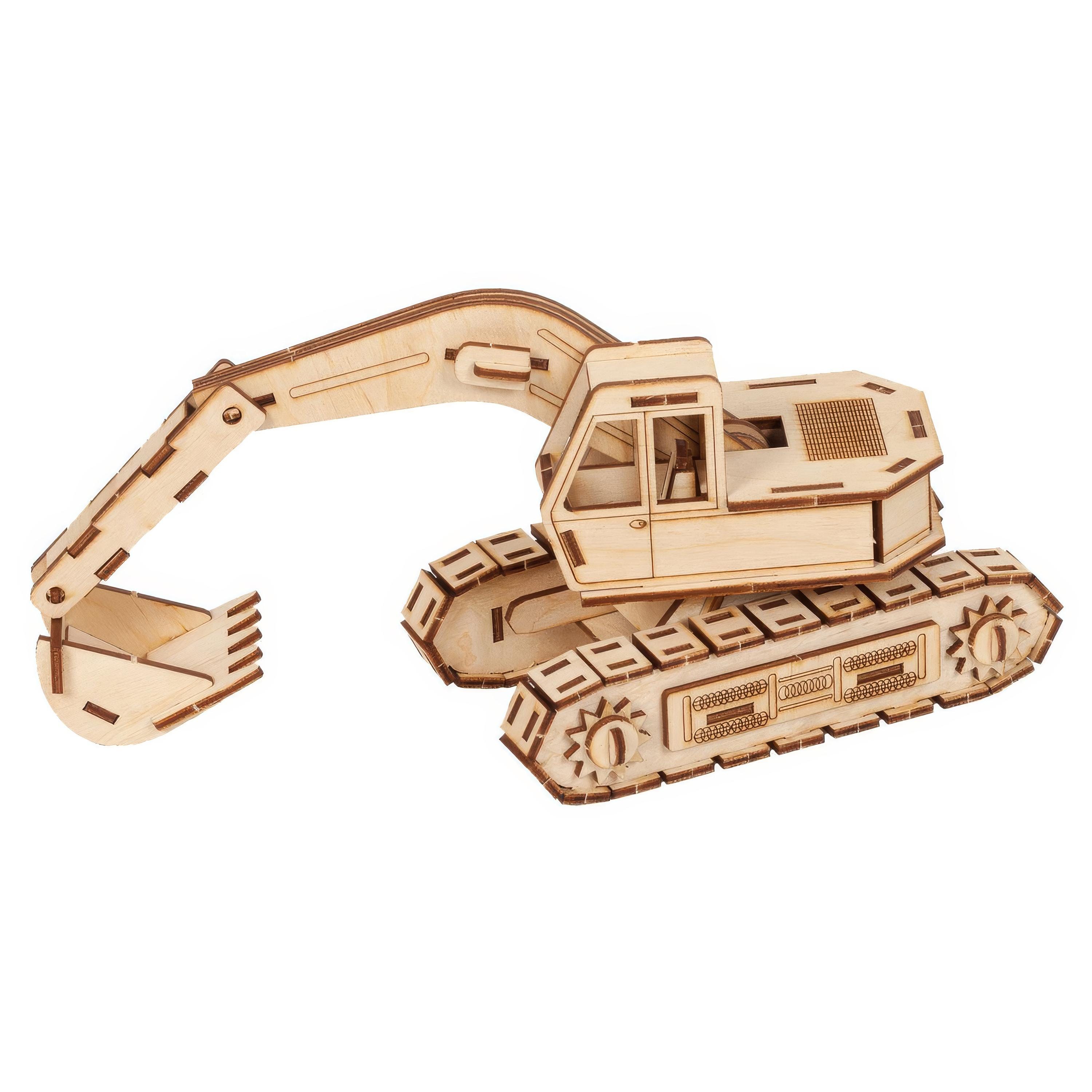 3D Excavator Laser File With Instructions 3 Mm - SVG, CDR and More ...