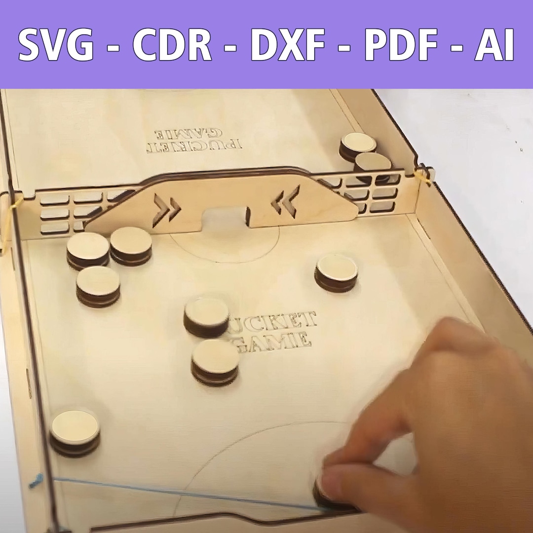Pucket Game Laser File - SVG, CDR and More - for DIY Wooden Game ...