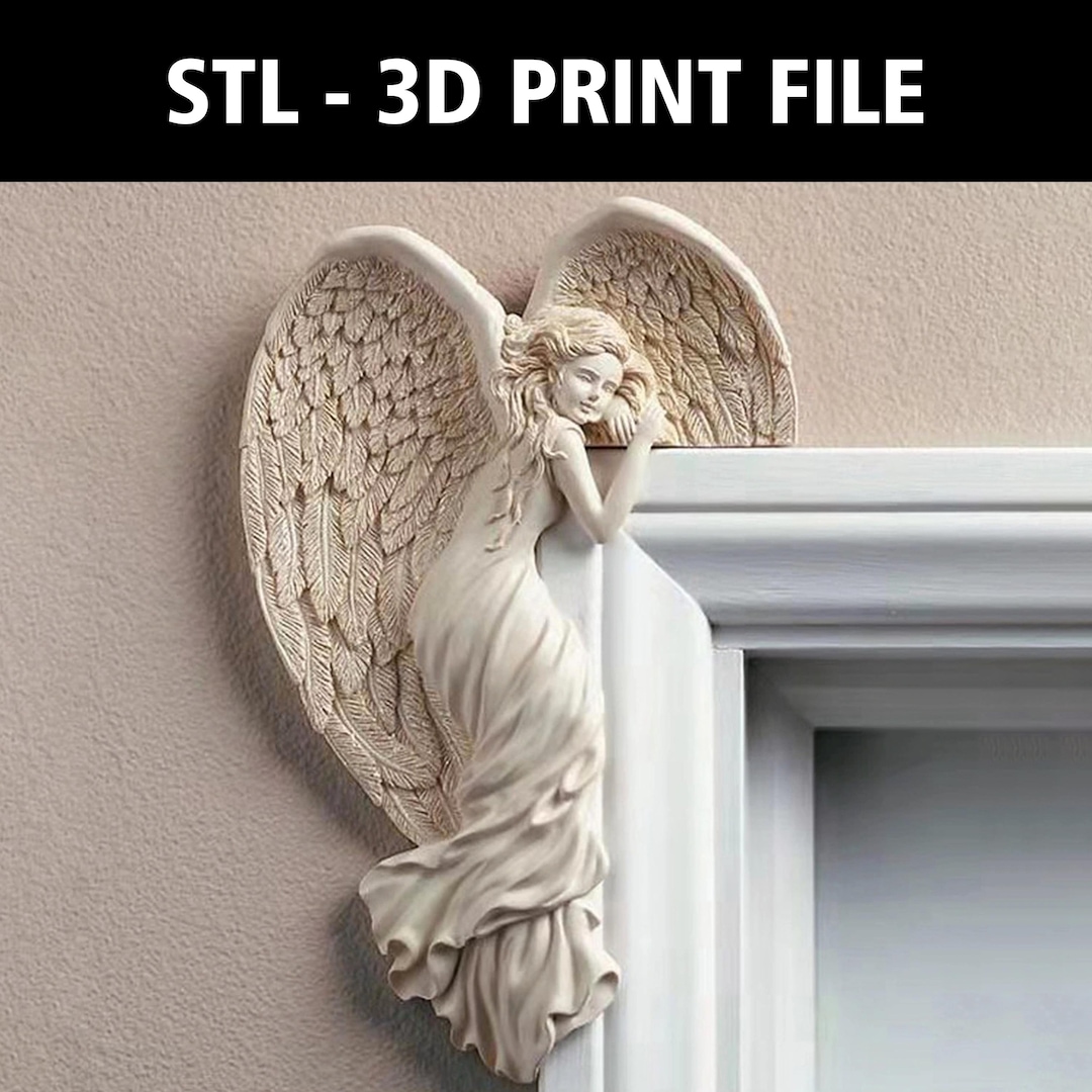 Door Frame Angel 3D Print STL File - Perfect for Decoration, Weddings ...