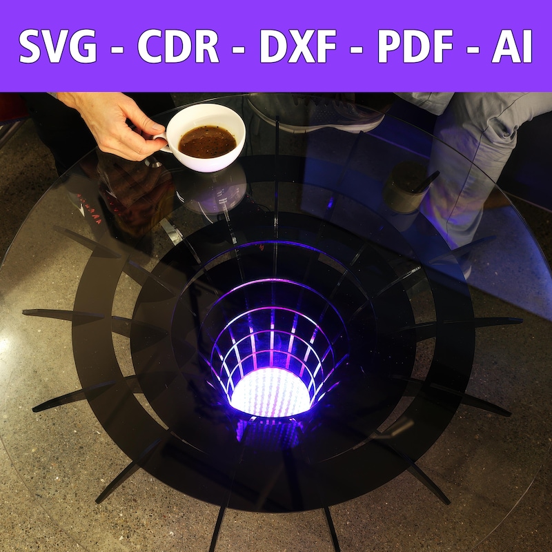 Infinity Mirror Table - Etsy