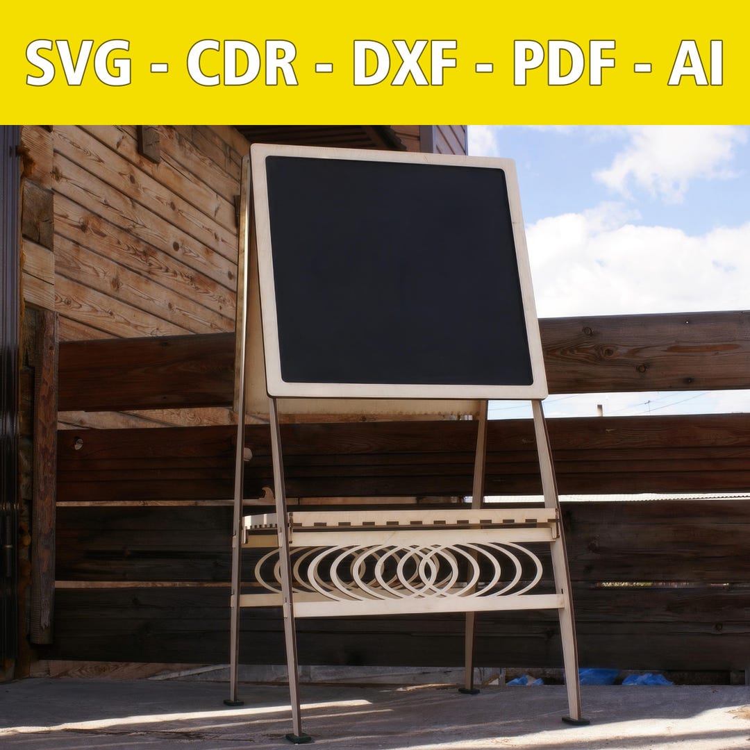 Laser File Easel for Self-assembly SVG, CDR and More for Creative DIY ...