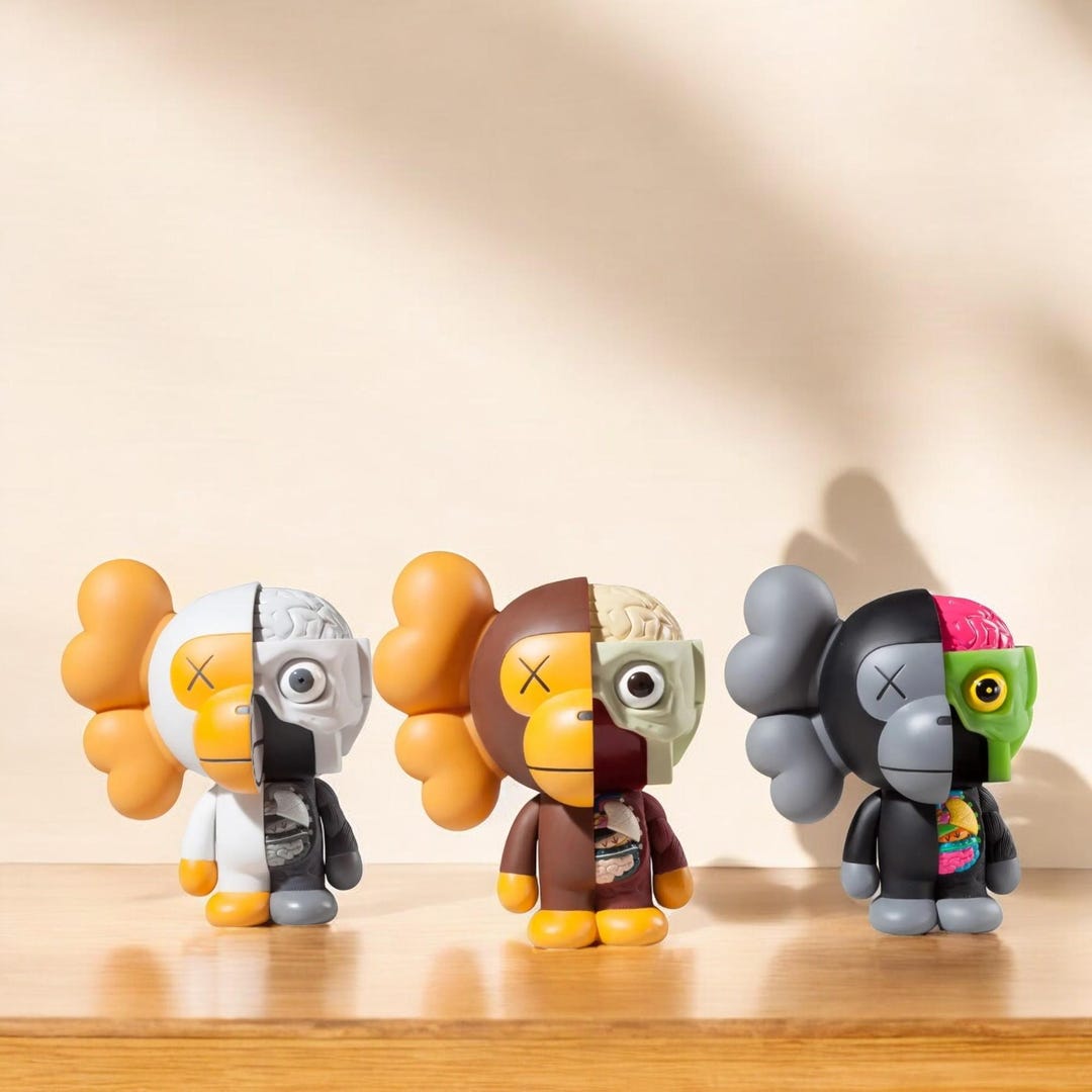 Hypebeast Bape Monkey Statue - Street Art Figurine - Trendy Desk Decor ...