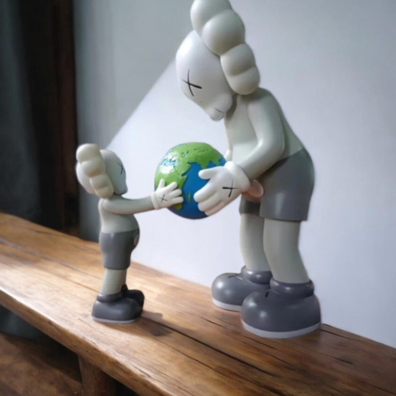 Replica KAWS 'the Promise' Figure Hypebeast Decor Bear Brick Style ...