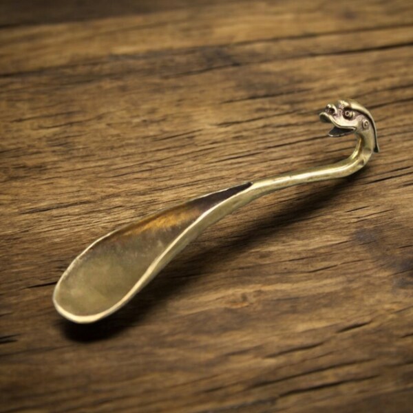 Brass Salt Spoon - Etsy