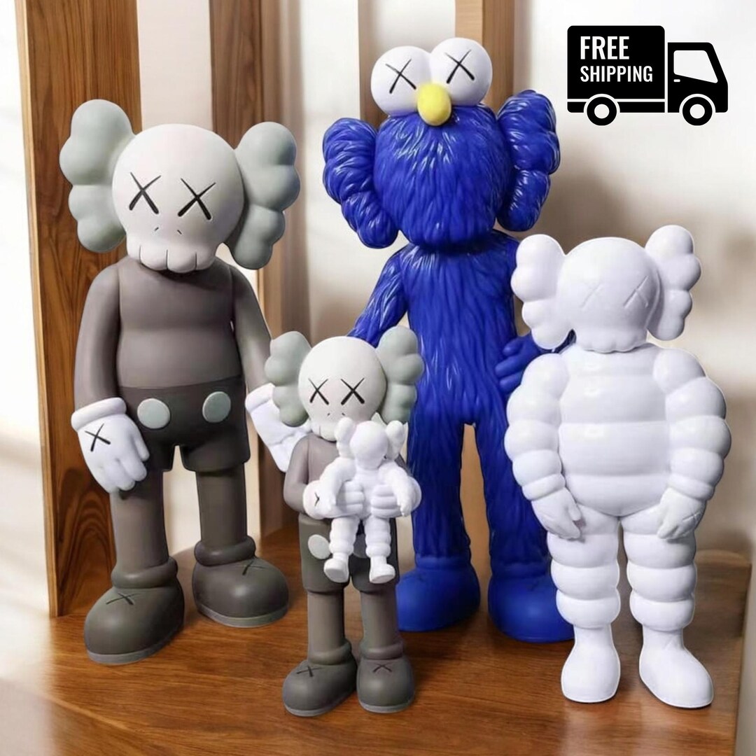 Mega Set Kaws-inspired Designer Art Statues Trendy Hypebeast Decor for ...