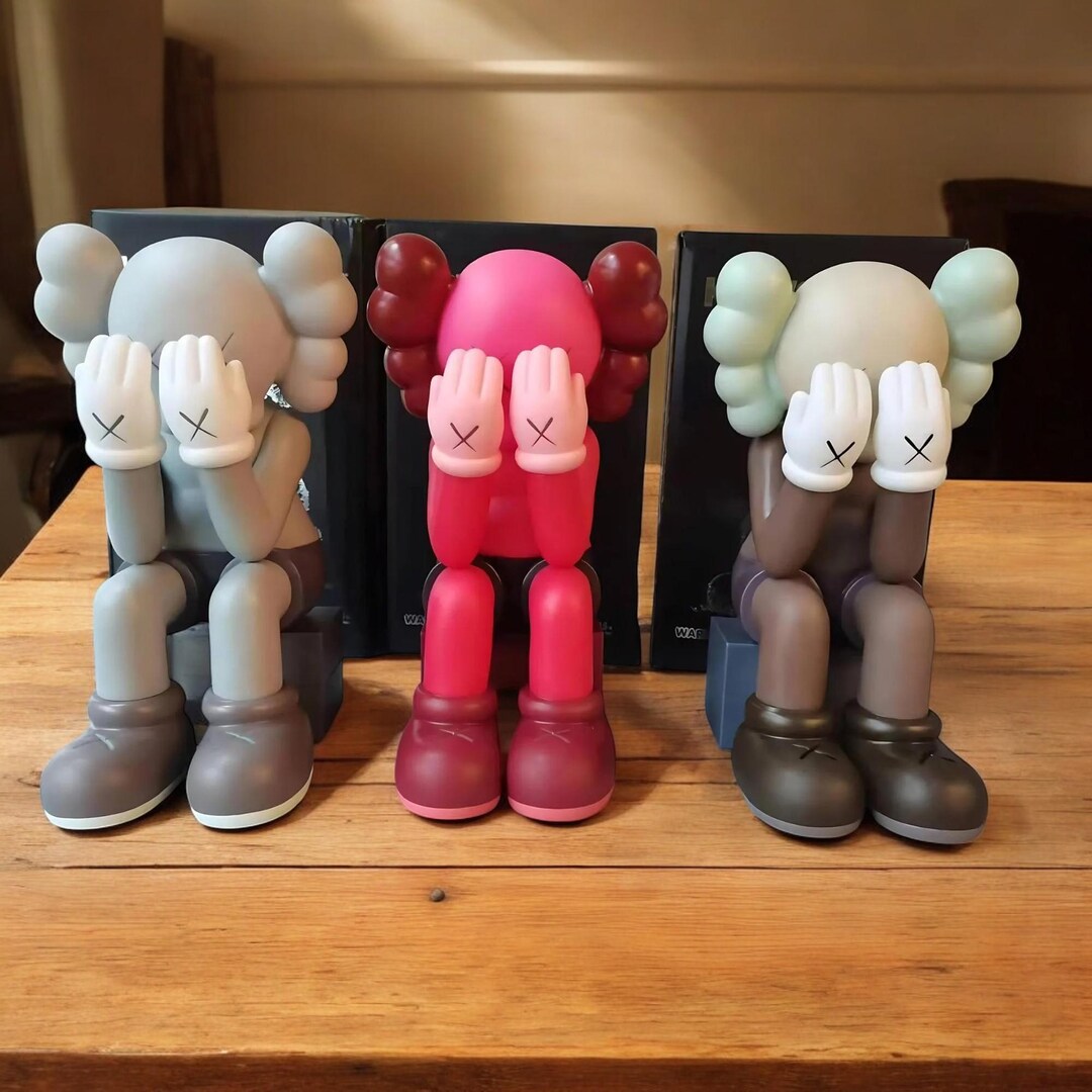 Inspired by KAWS Sit Statue Modern Art Decor Hypebeast Figure for Desk ...