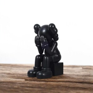 Inspired by KAWS Sit Statue Modern Art Decor Hypebeast Figure for Desk ...