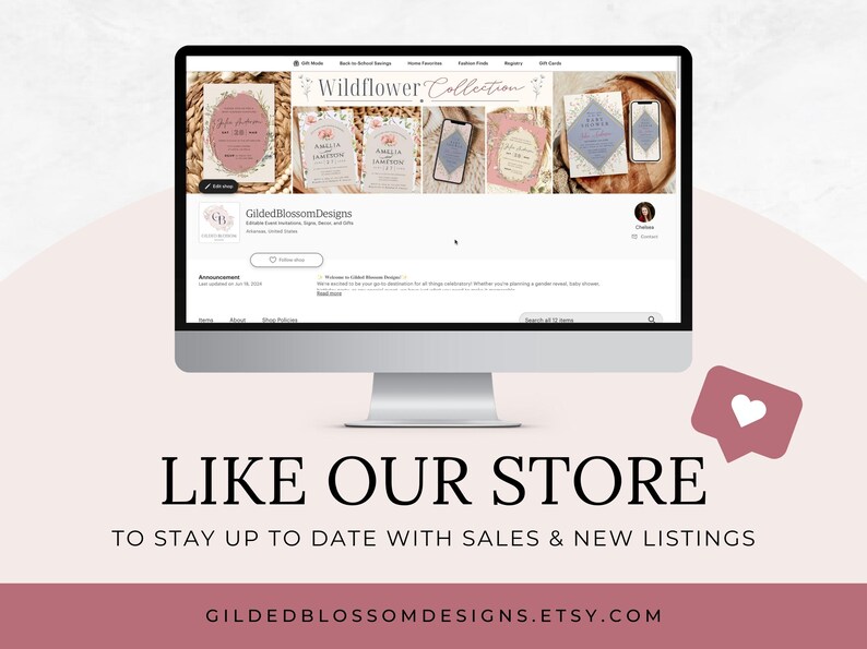 Baby in Bloom Welcome Baby Shower Sign Wildflower Editable Entrance ...