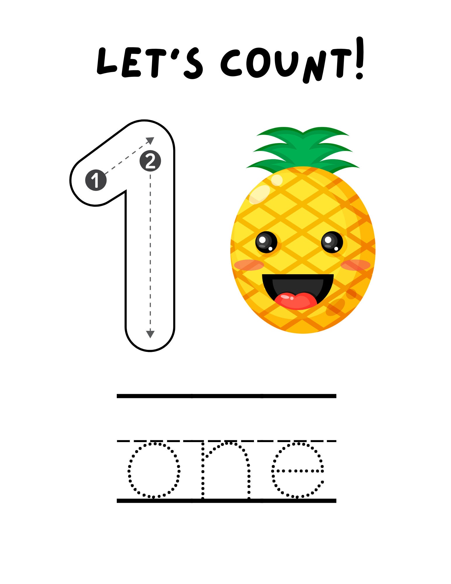 Let's Count Numbers From 0 to 10 - Etsy