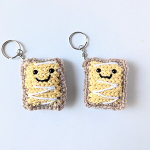 Little Toaster Pastry Crocheted Keychain - Etsy