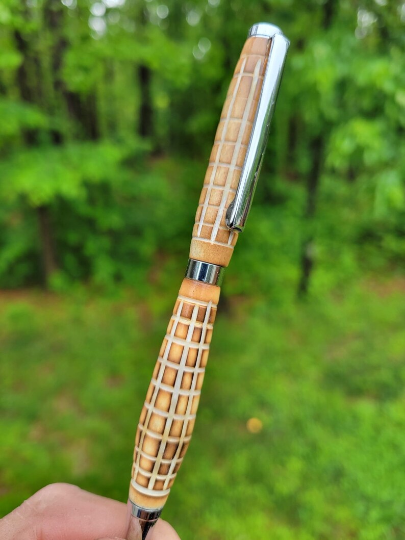 Handmade Wood Turned and Hand Carved Ink Pens - Etsy
