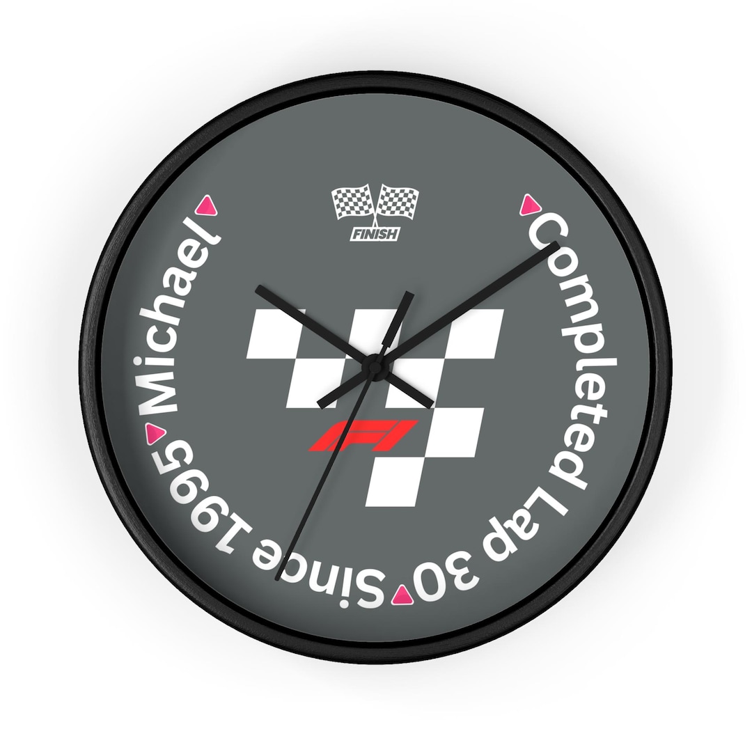 Personalised F1 Racing Wall Clock - Perfect Gift for Motorsport Fans ...