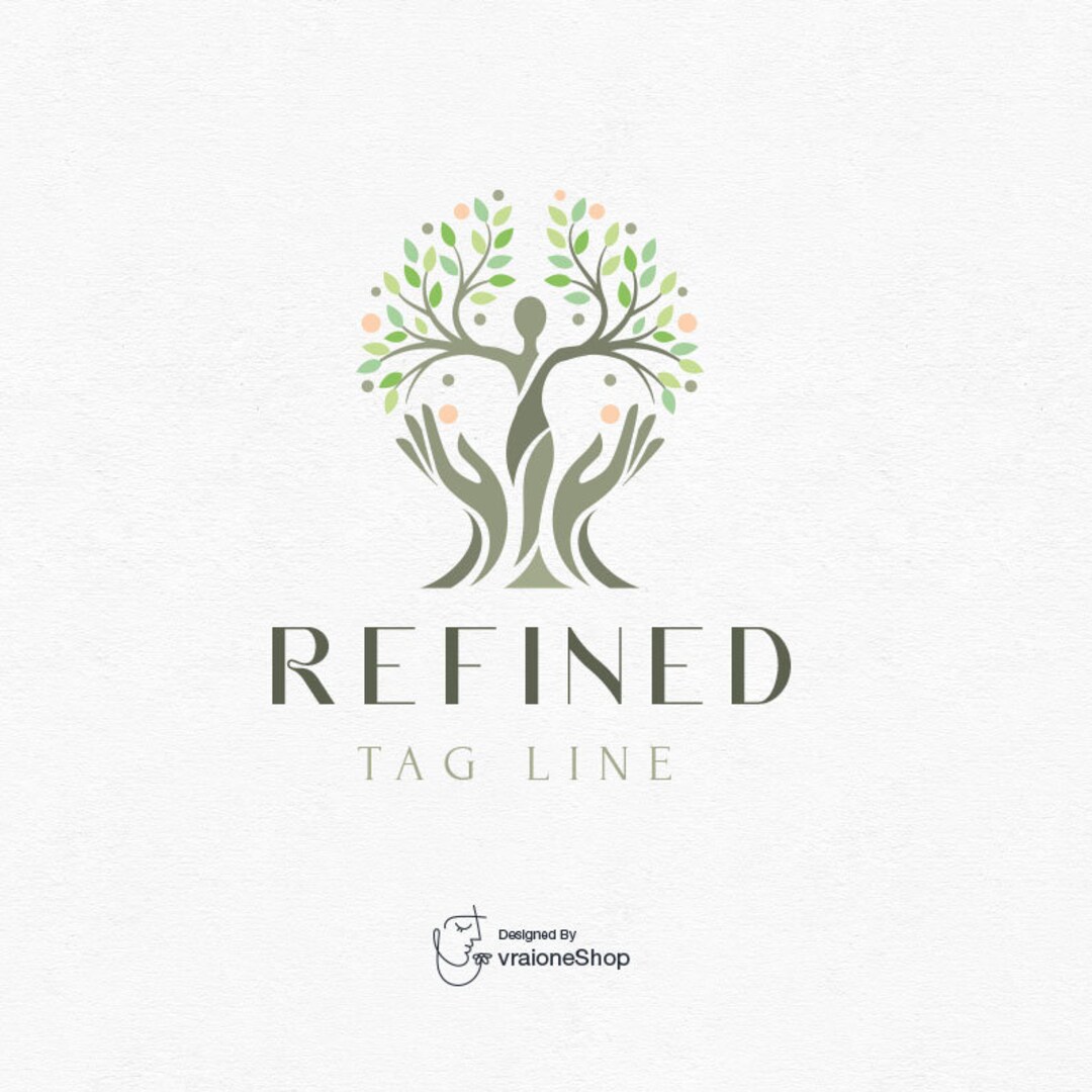 Refined Tree Logo Template, Elegant Tree Logo, Luxurious Logo, Ayurveda ...