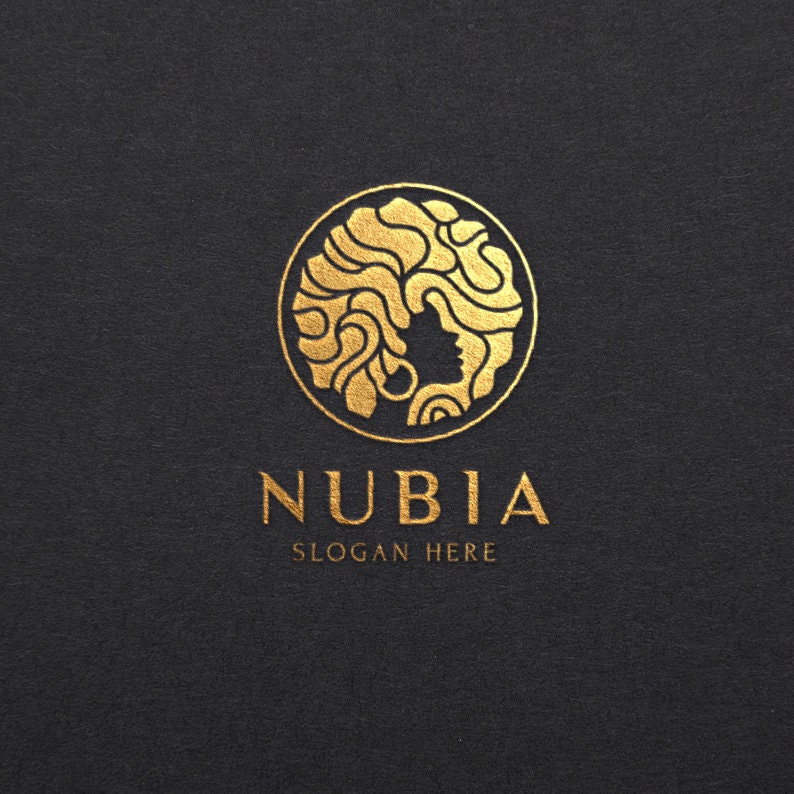 Nubia Hair Logo Template, Hair Logo Template, Afro Queen Logo - Etsy