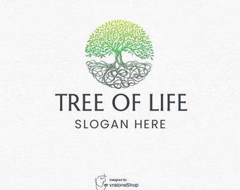 Ayurveda Logo, Organic Logo, Tree of Life Logo - Etsy
