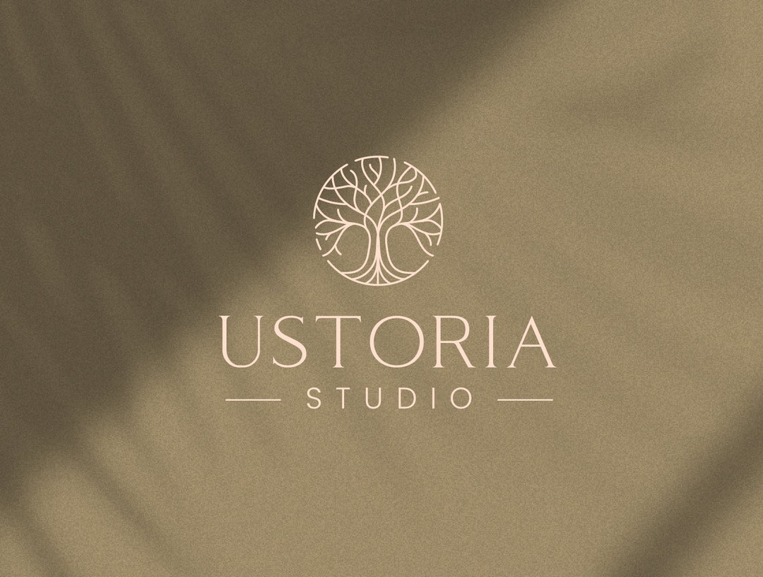 Lineart Tree of Life Logo, Minimal Tree Logo, Elegant Logo, Luxurious ...