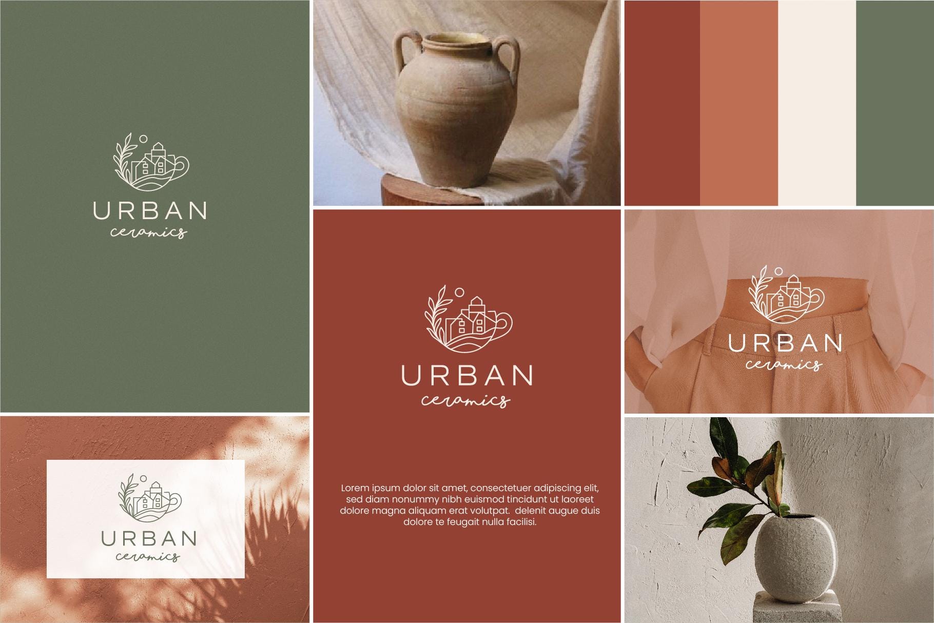 Custom Line Art Logo Full Branding Package Small Business Logo ...