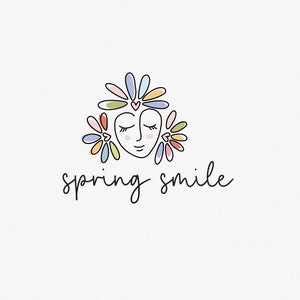 Spring Smile Logo Template - Etsy