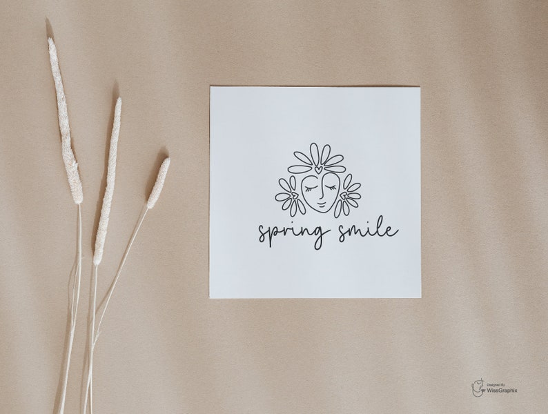 Spring Smile Logo Template - Etsy