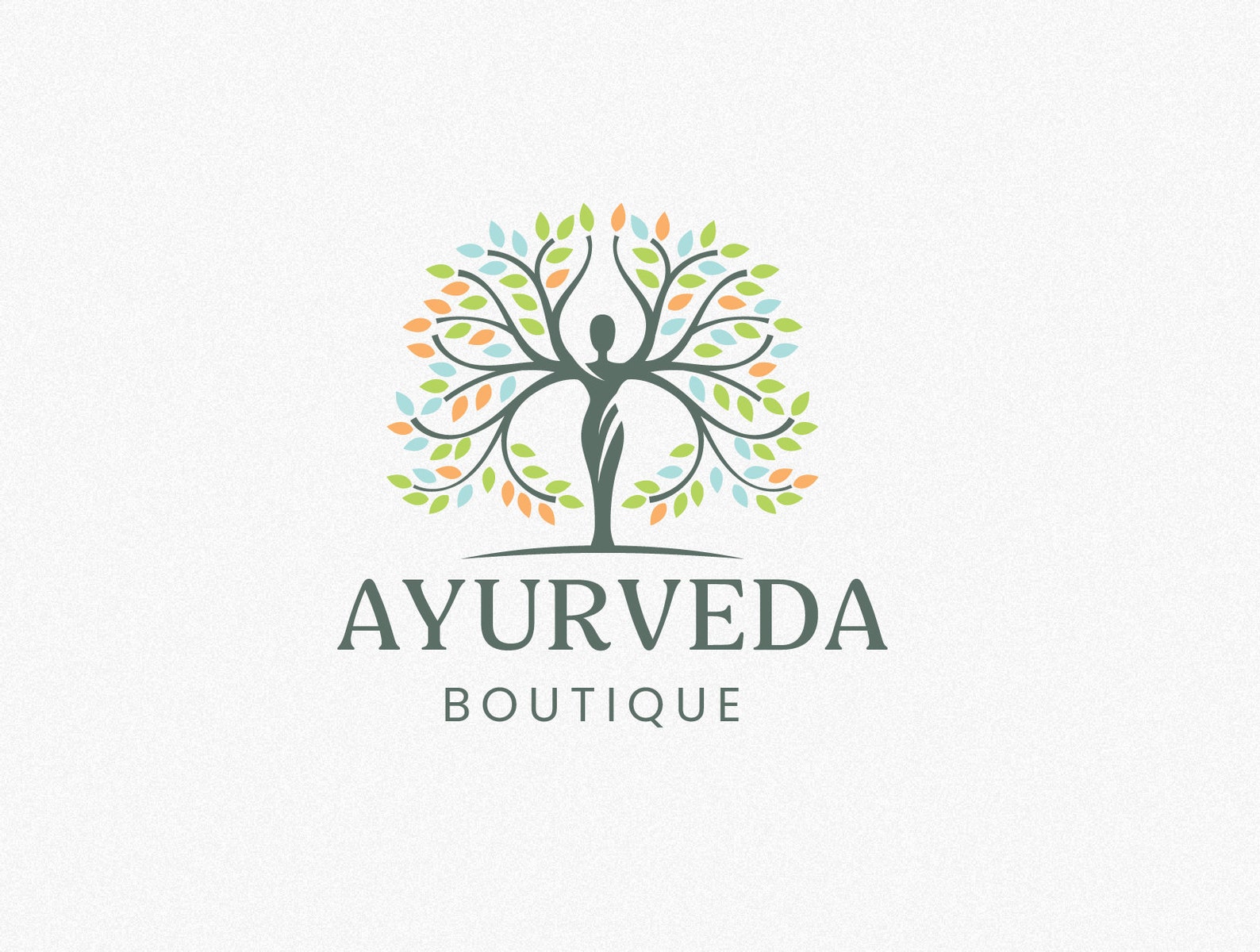 Ayurveda Logo, Organic Logo, Tree of Life Logo - Etsy
