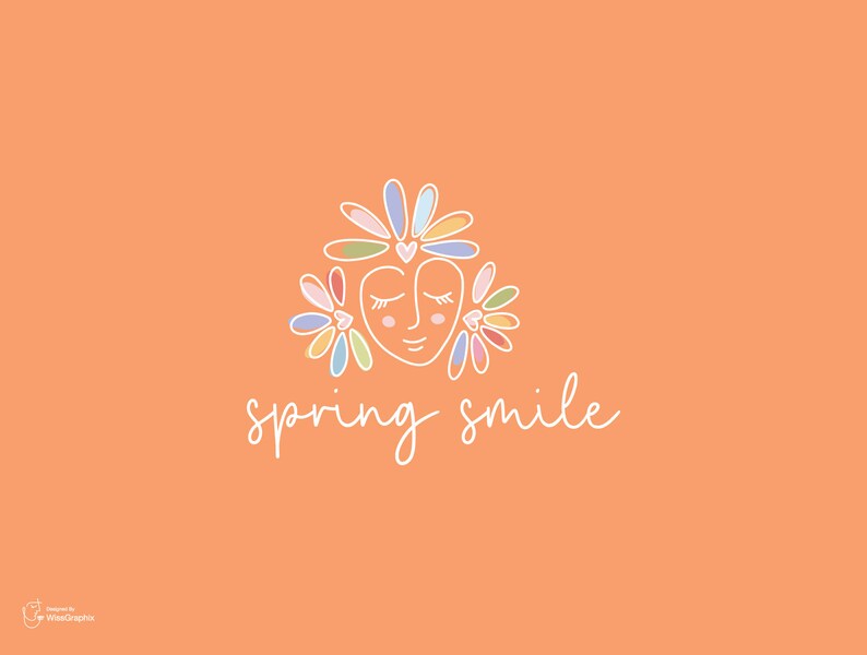 Spring Smile Logo Template - Etsy